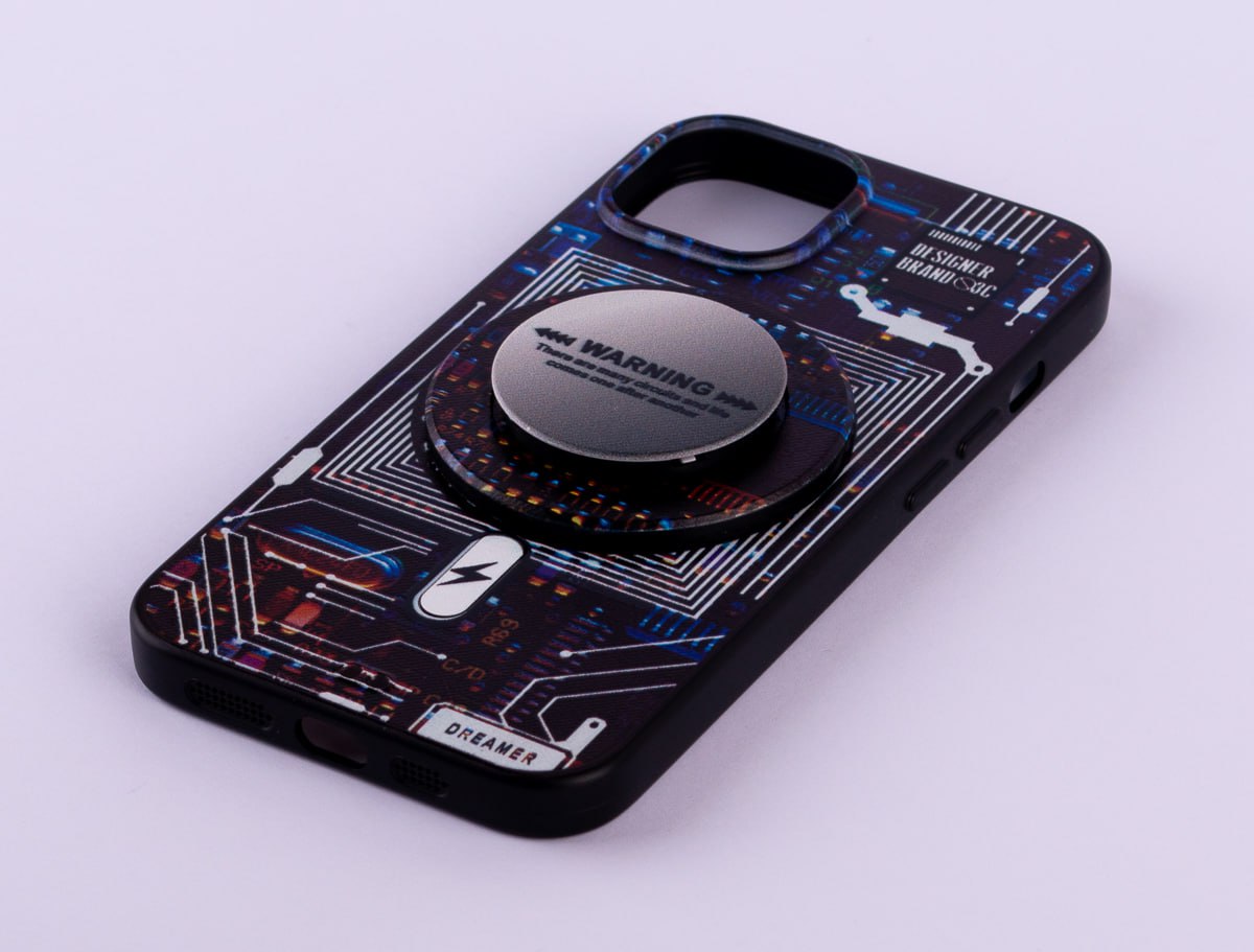 Силиконовый чехол MagSafe Boter "3D" + magsafe PopSocket для iPhone 15 ...